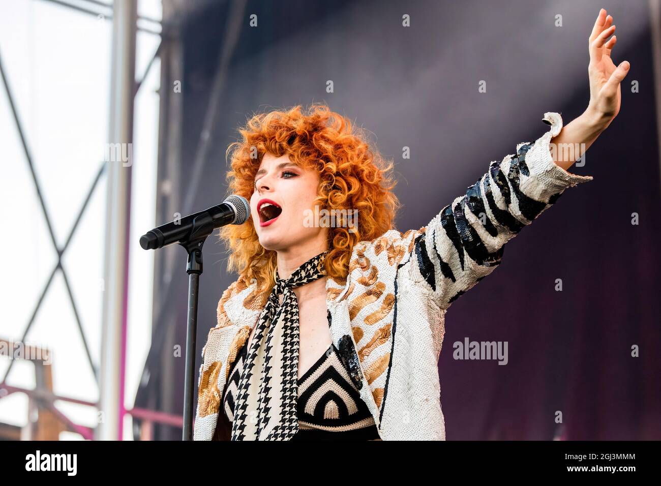Kiesa Rae Ellestad known as Kiesza performs during the Together Again ...