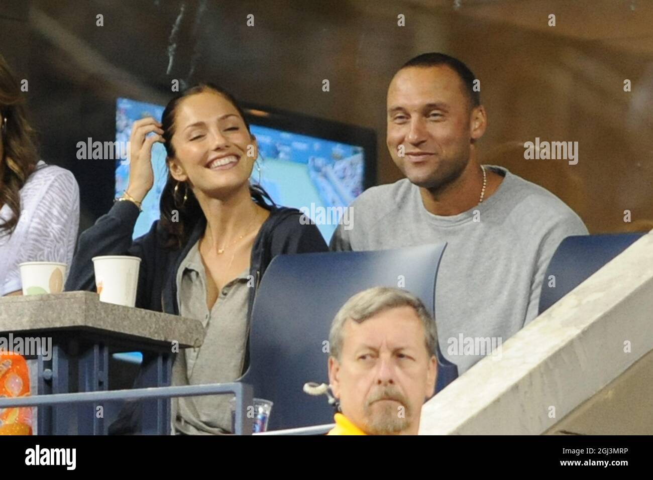 FLUSHING NY- SEPTEMBER 4: Derek Jeter and his girlfriend Minka Kelly ...