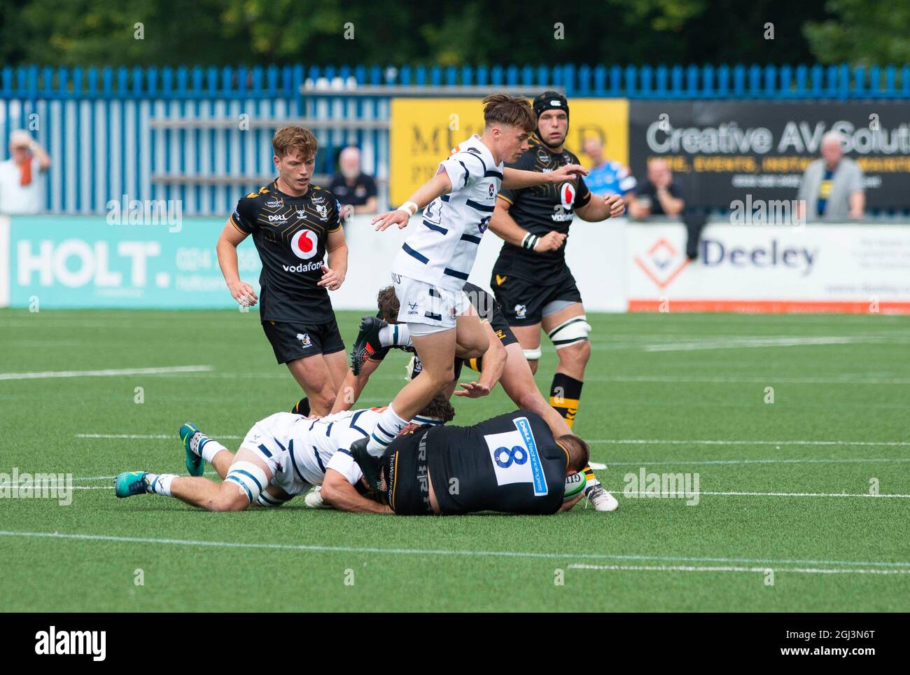 Tom Willis of Wasps seen in action during the Friendly match between ...