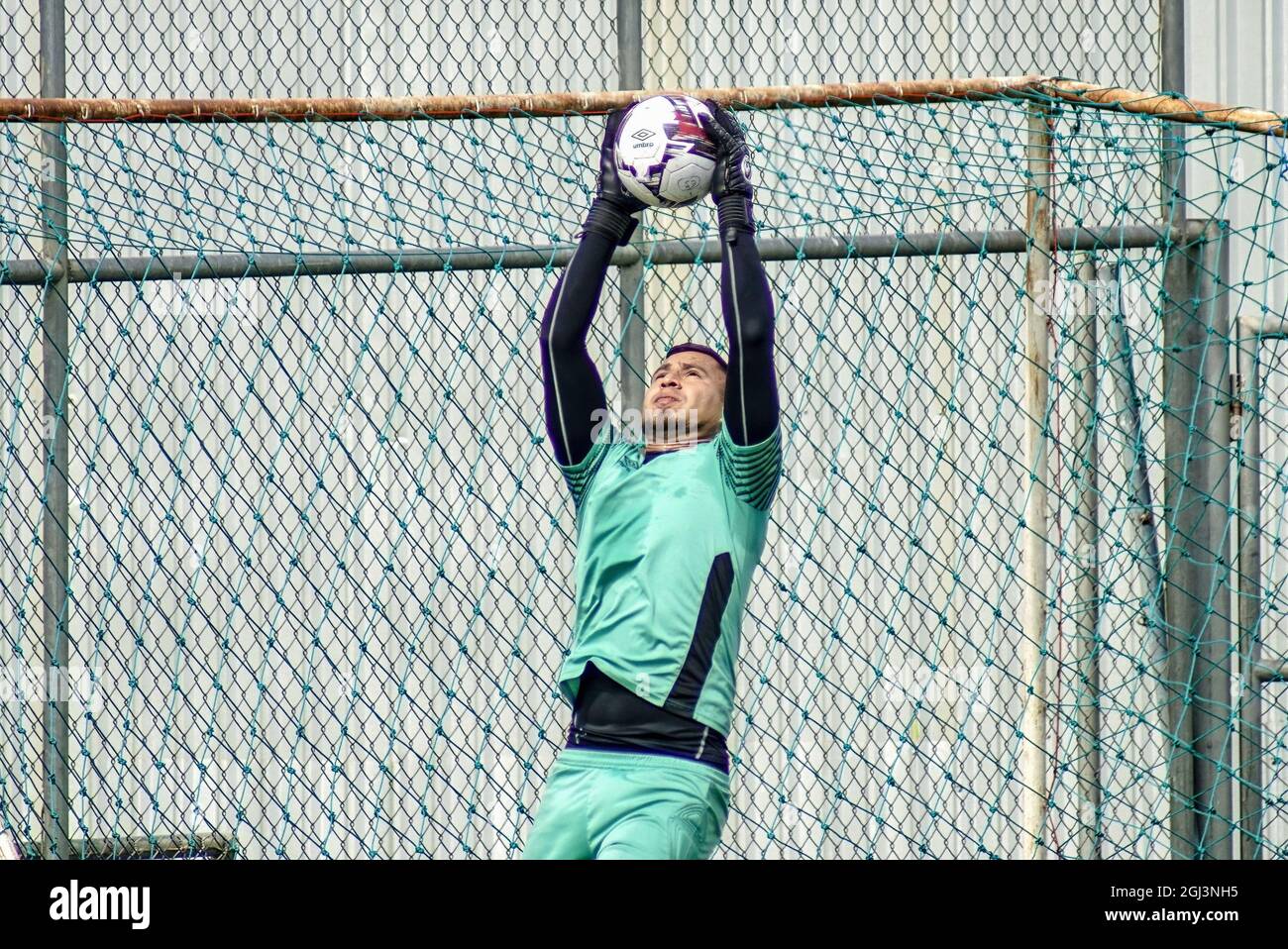 Goalkeeper Jonathan Guardado seen during the training session for a ...