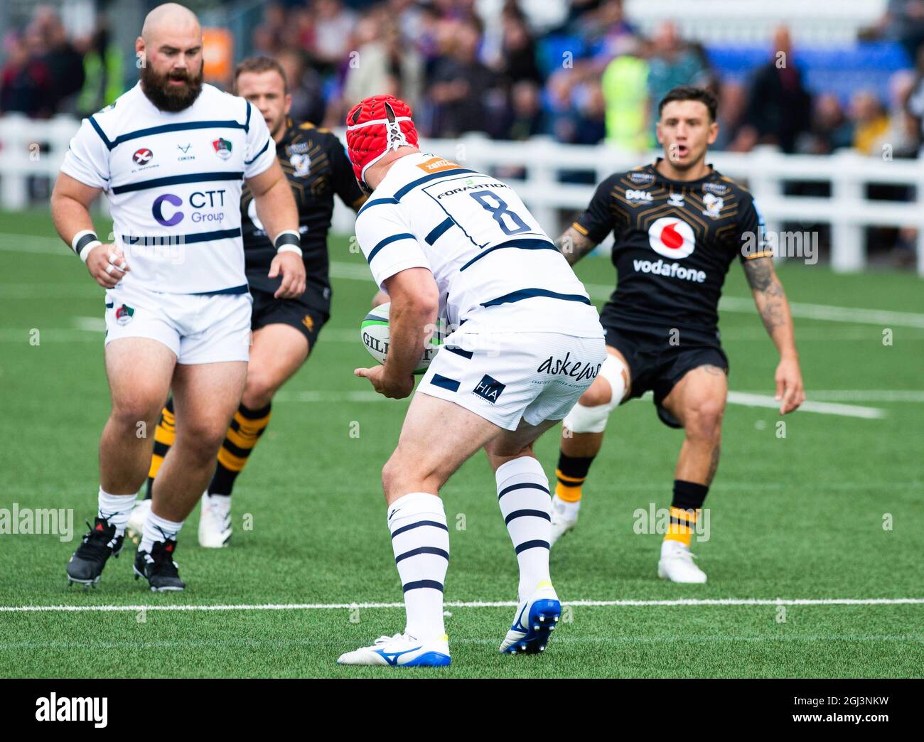 Ryan Burrows (captain) of Coventry seen in action during the Friendly ...