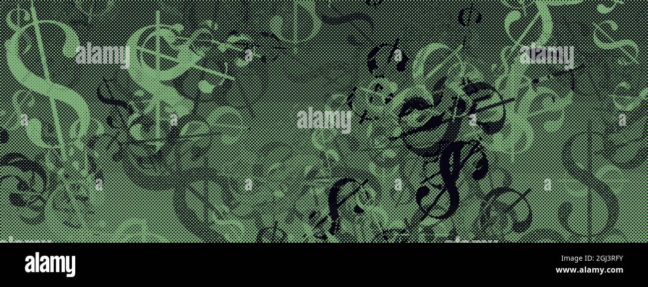 An abstract dollar sign grunge texture background image Stock Photo - Alamy