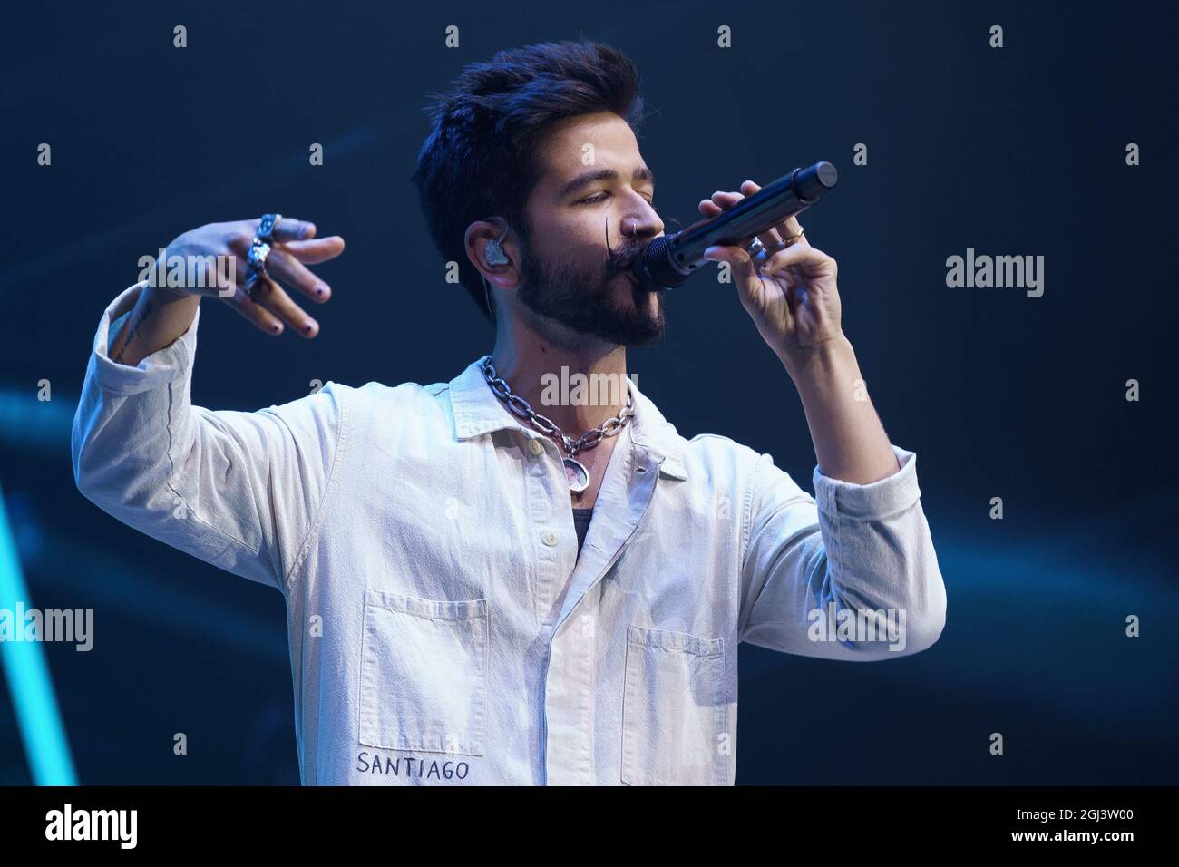 Camilo Echeverry Correa, known as Camilo, performs at the WiZink Center ...