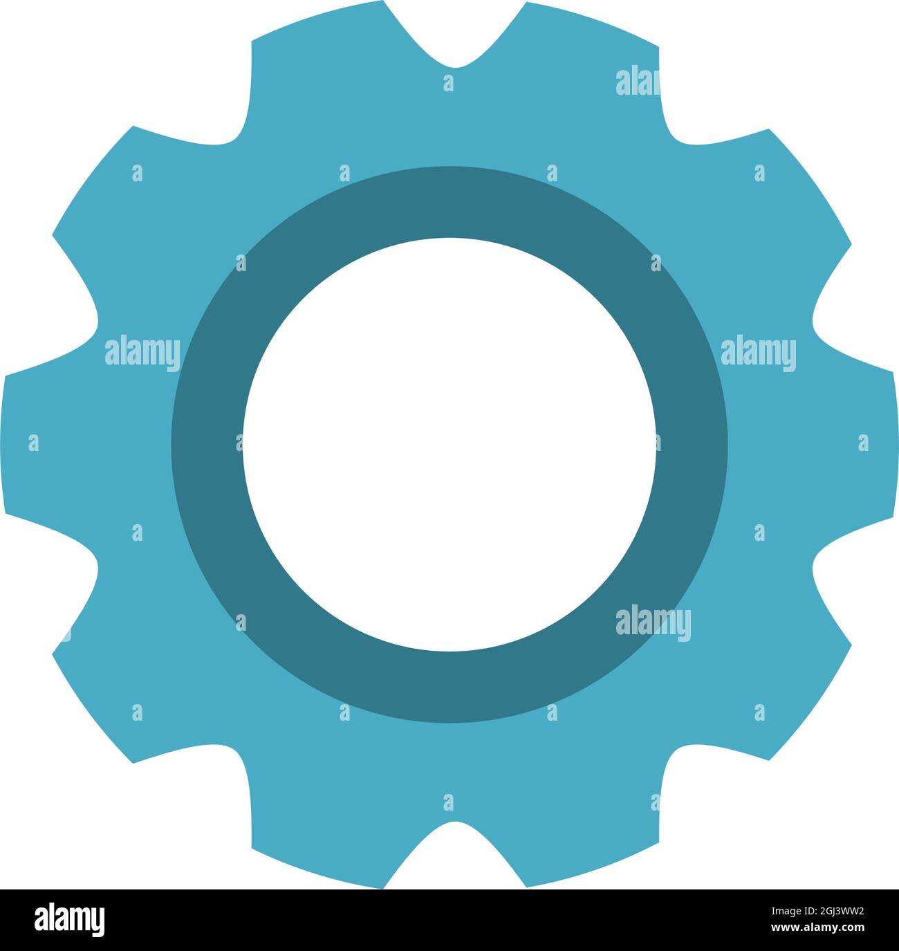 Isolated gear icon Stock Vector Image & Art - Alamy