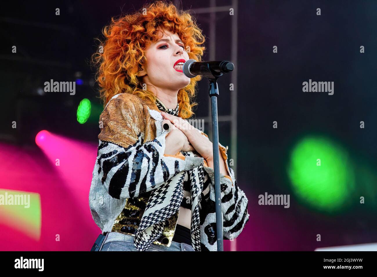 Kiesa Rae Ellestad known as Kiesza performs during the Together Again ...