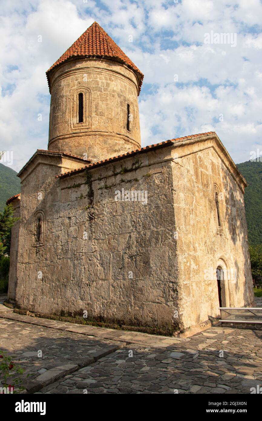 Ancient religious buildings in the Caucasus. Old christian temple in ...