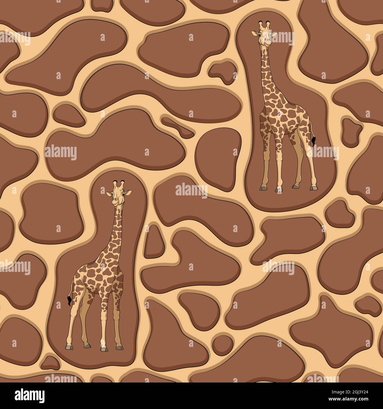 Giraffe texture vector vectors hi-res stock photography and images - Alamy