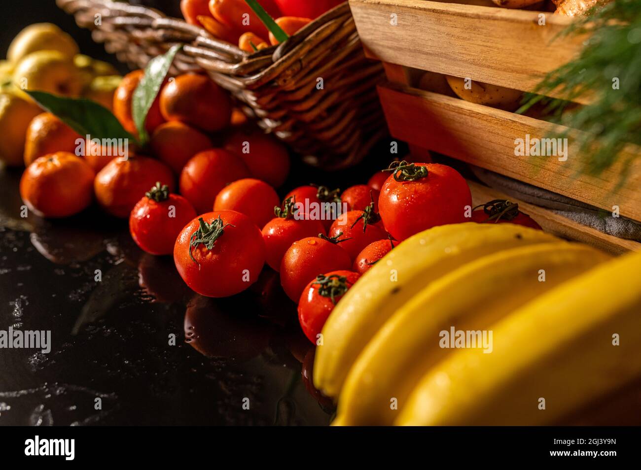 fresh vegetables and fruits, farm products. Organic products Stock ...