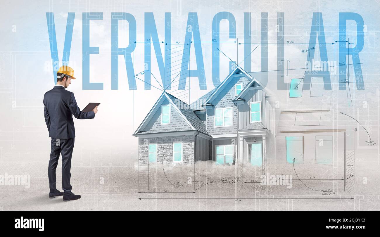 Young engineer holding blueprint concept Stock Photo - Alamy