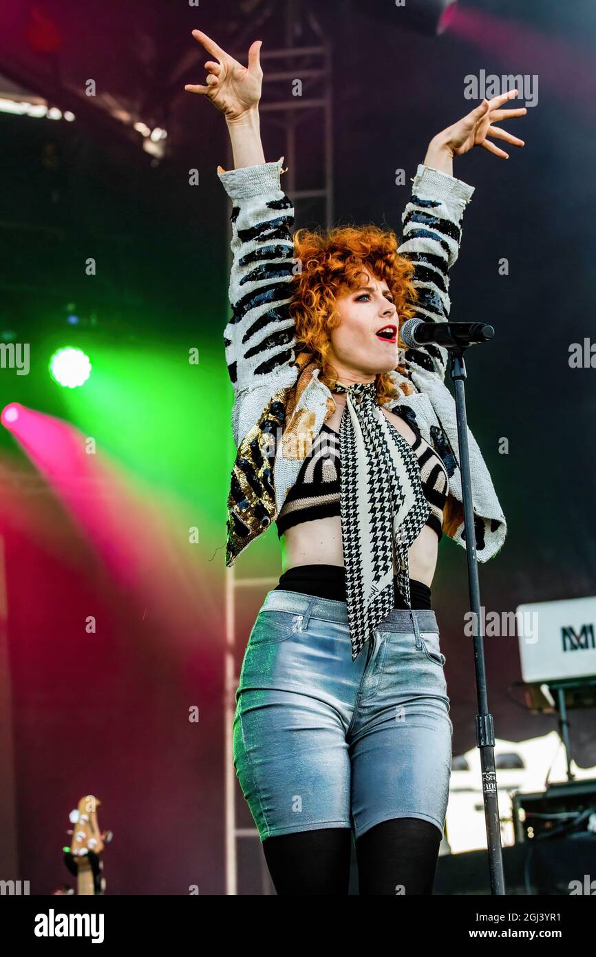 Kiesa Rae Ellestad known as Kiesza performs during the Together Again ...