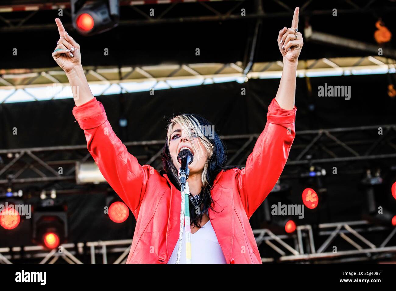 Danielle McTaggart of Dear Rouge performs during the Together Again YEG ...