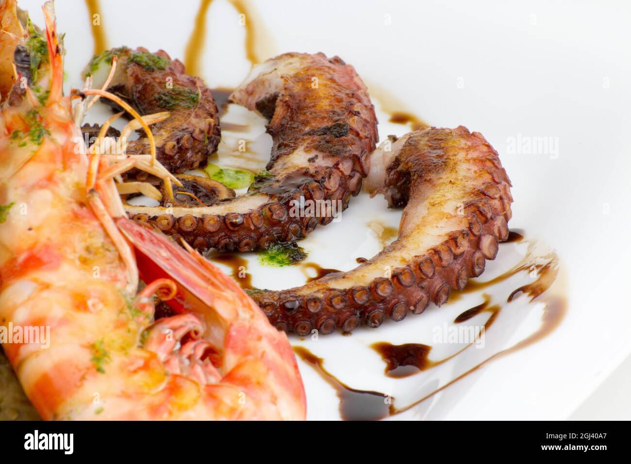 Beautiful Seafood platter Stock Photo - Alamy