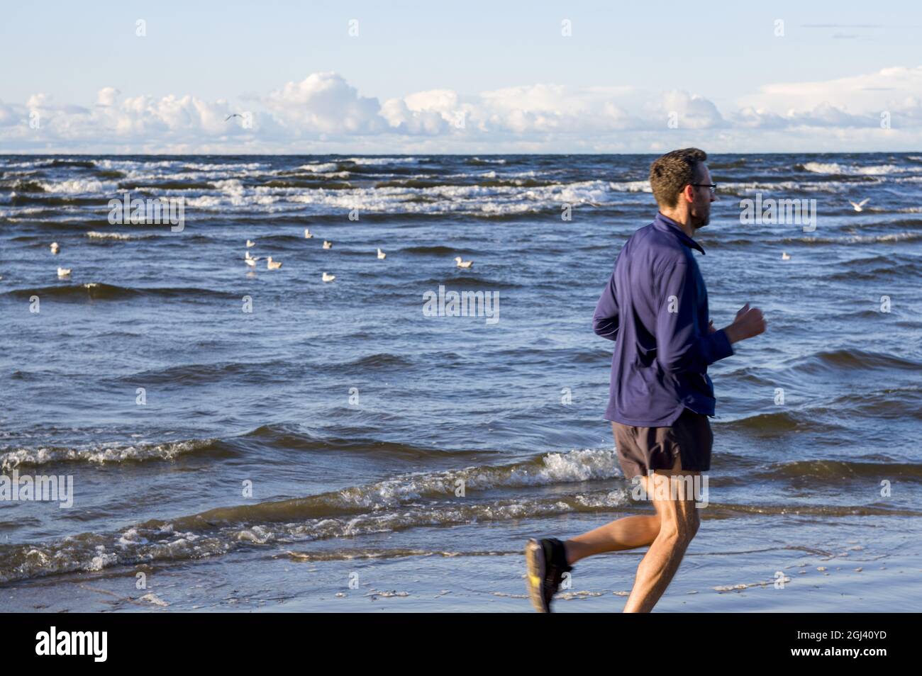 Windy man silhouette hi-res stock photography and images - Alamy