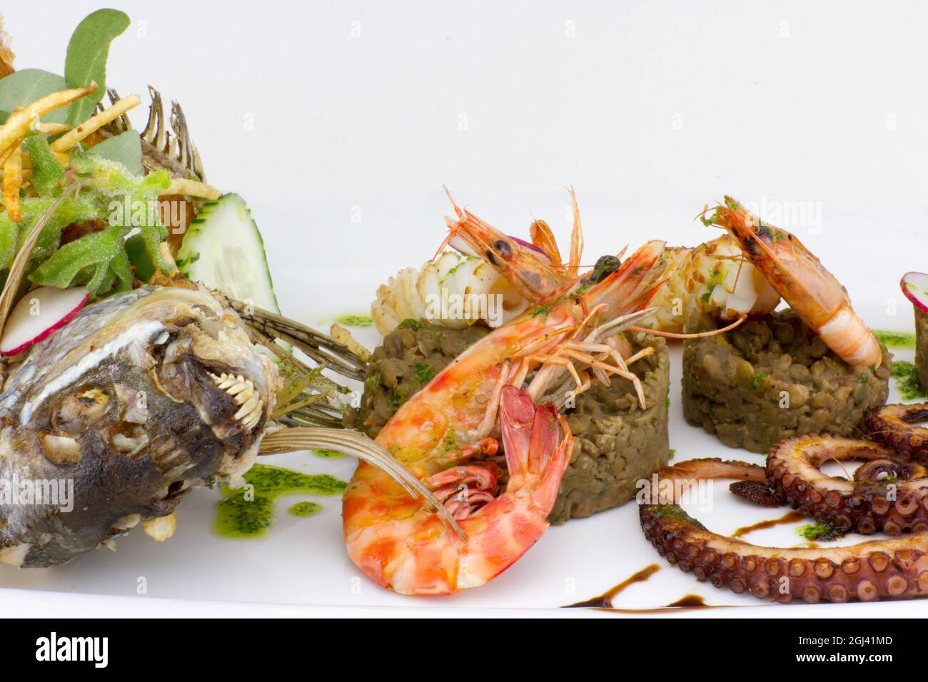Beautiful Seafood platter Stock Photo - Alamy