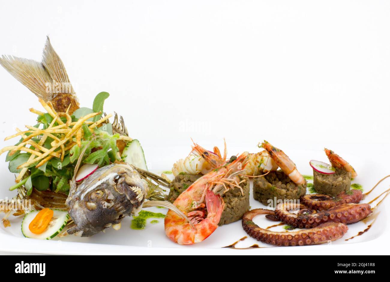Beautiful Seafood platter Stock Photo - Alamy