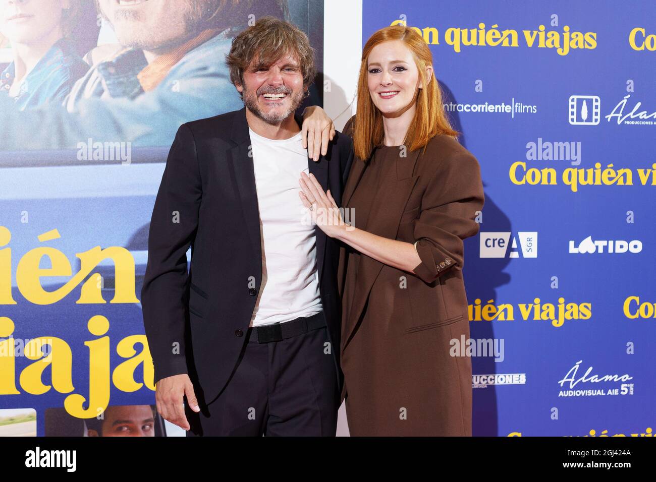 Salva Reina and Ana Polvorosa attend the photocall of the premiere of ...