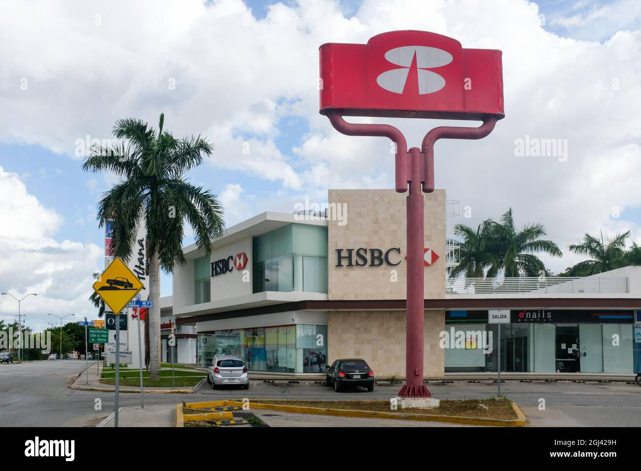 HSBC bank, Merida Mexico Stock Photo - Alamy