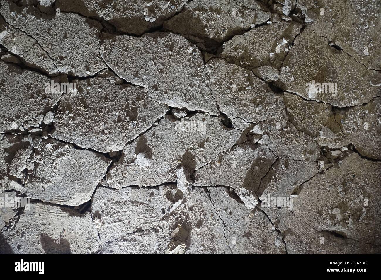 Demolition work in the basement of a residential building after the ...