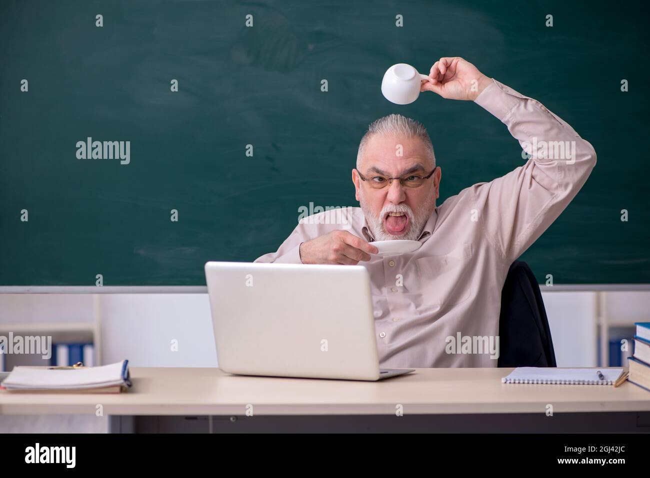 Teacher Drinking Tea