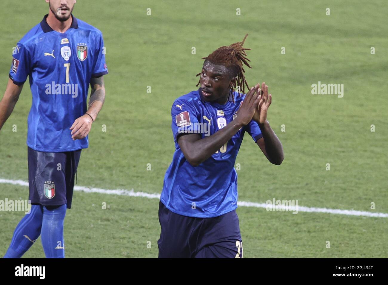 MAPEI Stadium, Reggio Emilia, Italy, September 08, 2021, Moise Kean ...