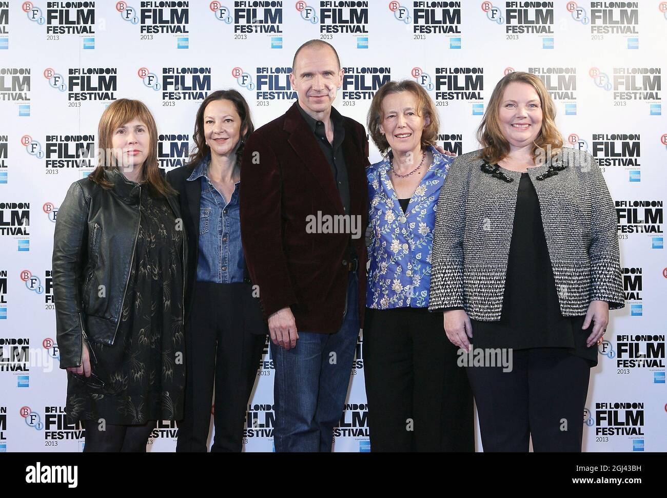London, UK. 171013. Abi Morgan, Gabrielle Tana, Ralf Fiennes, Claire ...