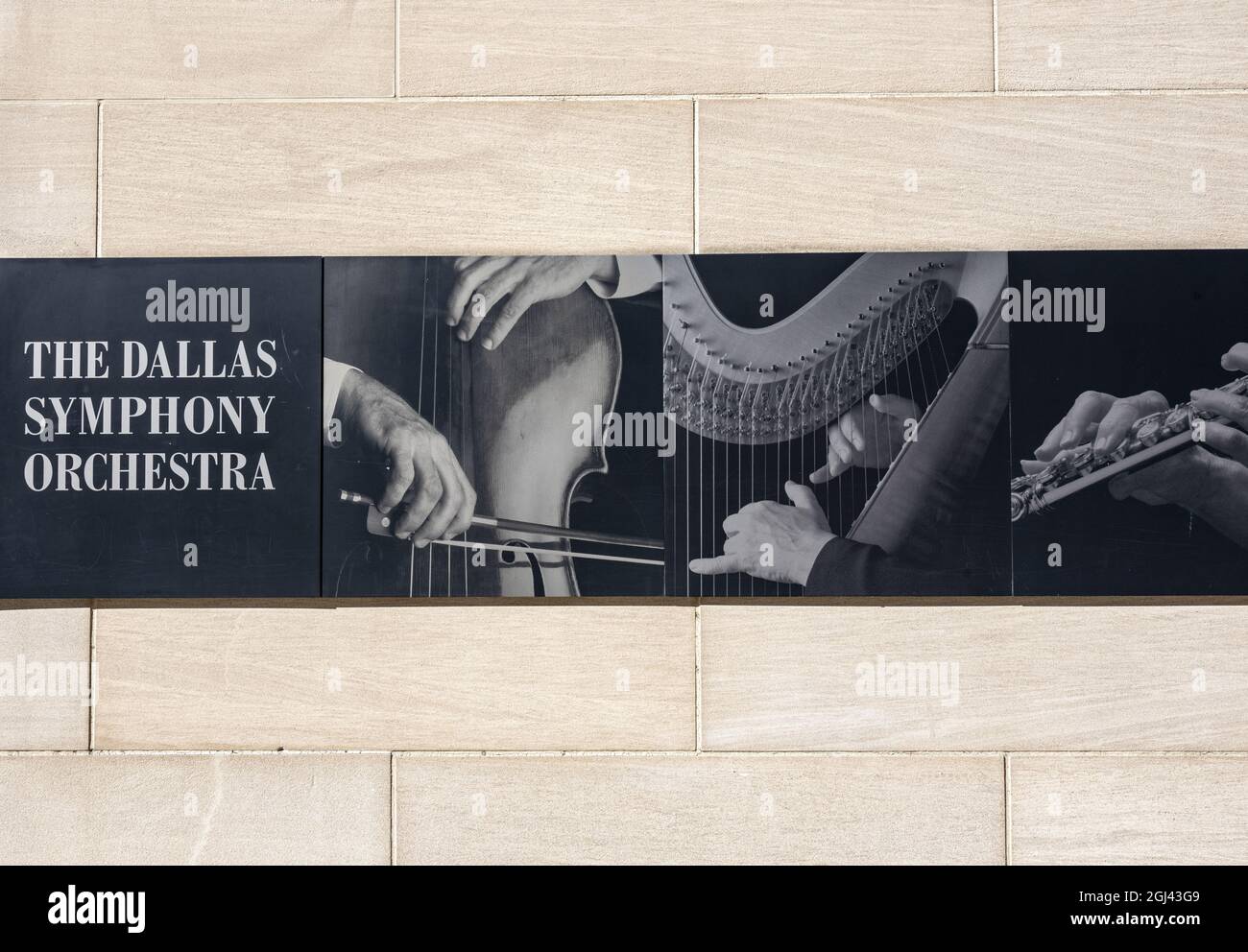 DALLAS, UNITED STATES - Dec 21, 2018: Dallas Symphony Orchestra poster ...