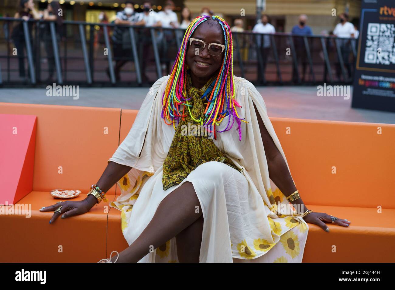 Madrid, Spain. 08th Sep, 2021. Singer Lucrecia Pérez Sáez attends a ...
