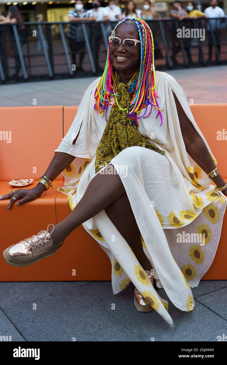 Madrid, Spain. 08th Sep, 2021. Singer Lucrecia Pérez Sáez attends a ...