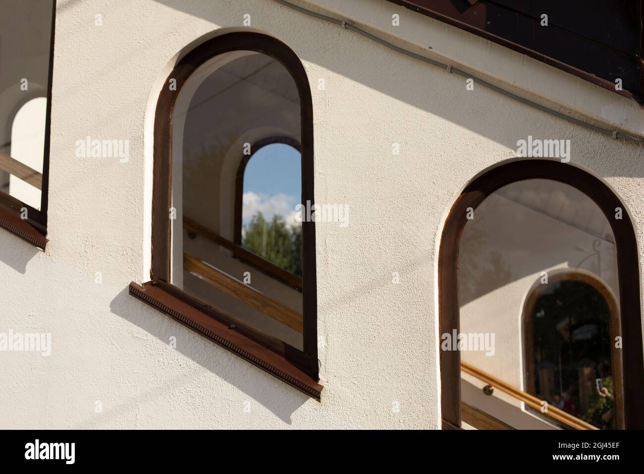 Windows in an Orthodox church. 16th century architecture. Window design ...