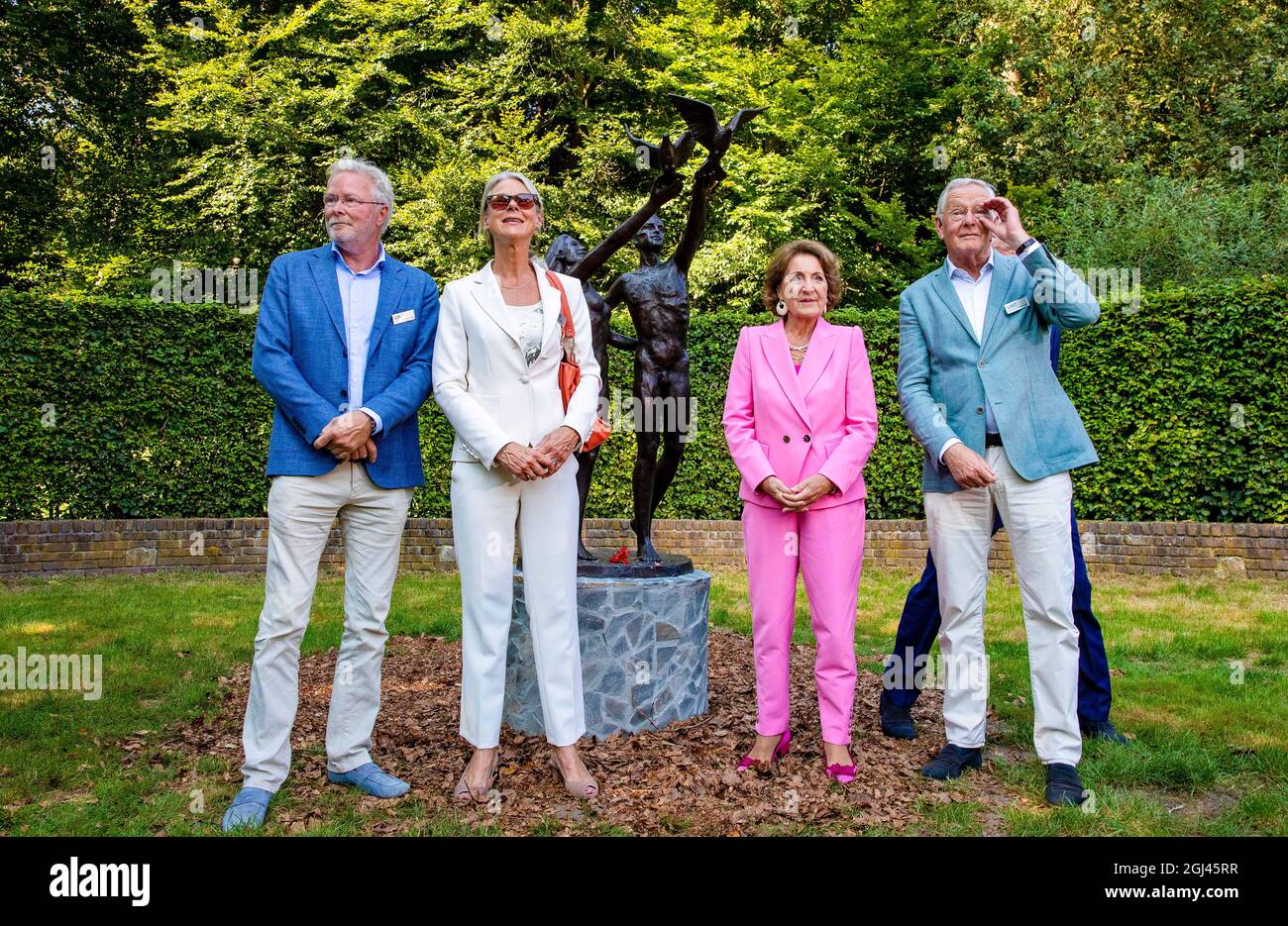 Princess Margriet at the unveiling of tribute to healthcare workers and ...