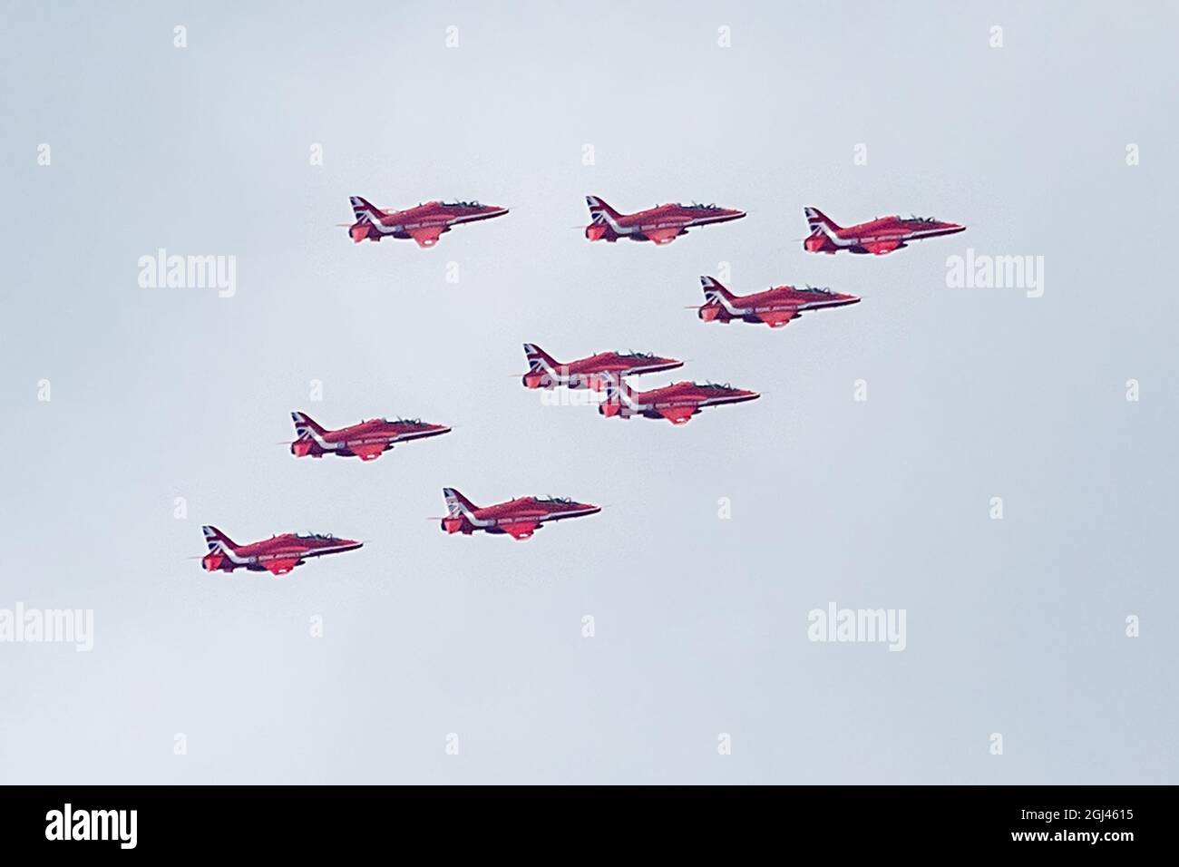 Royal Air Force Aerobatic Team, Red Arrows, display, Bournemouth Air ...