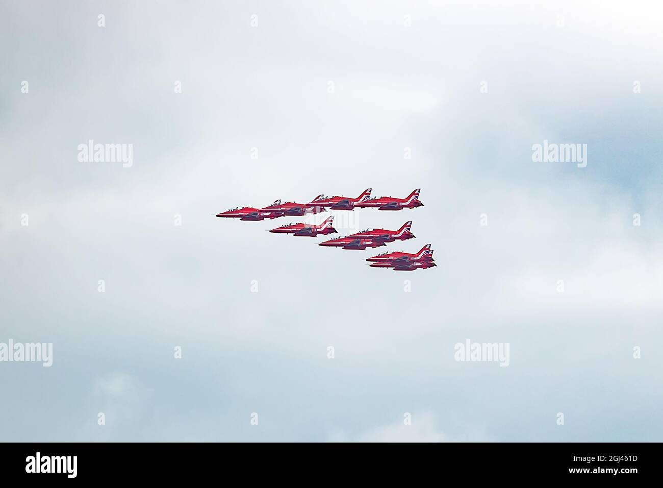 Royal Air Force Aerobatic Team, Red Arrows, display, Bournemouth Air ...