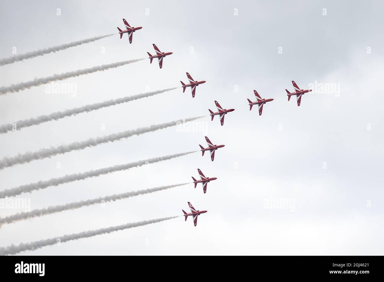 Royal Air Force Aerobatic Team, Red Arrows, display, Bournemouth Air ...