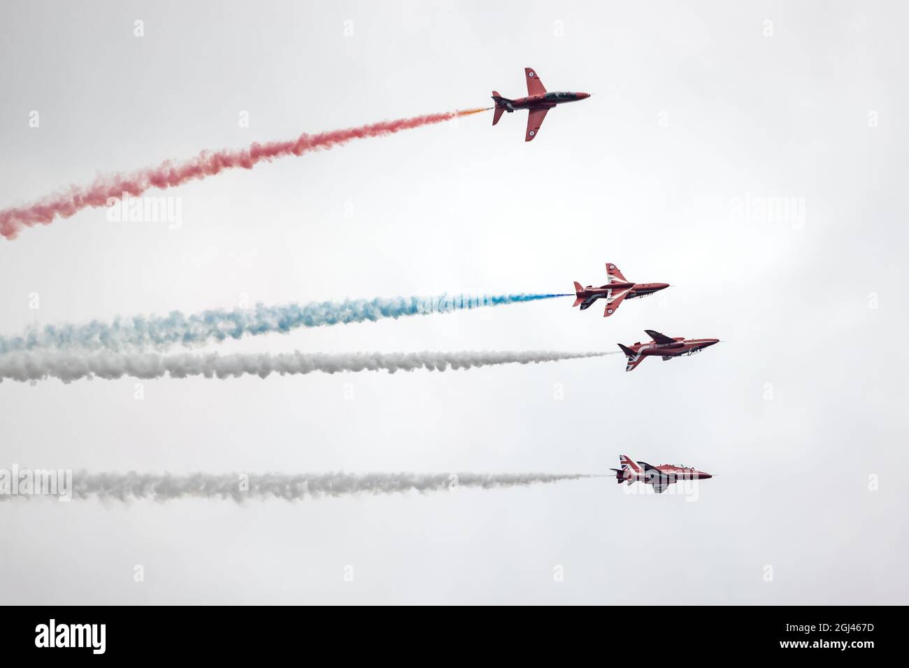Royal Air Force Aerobatic Team, Red Arrows, display, Bournemouth Air ...