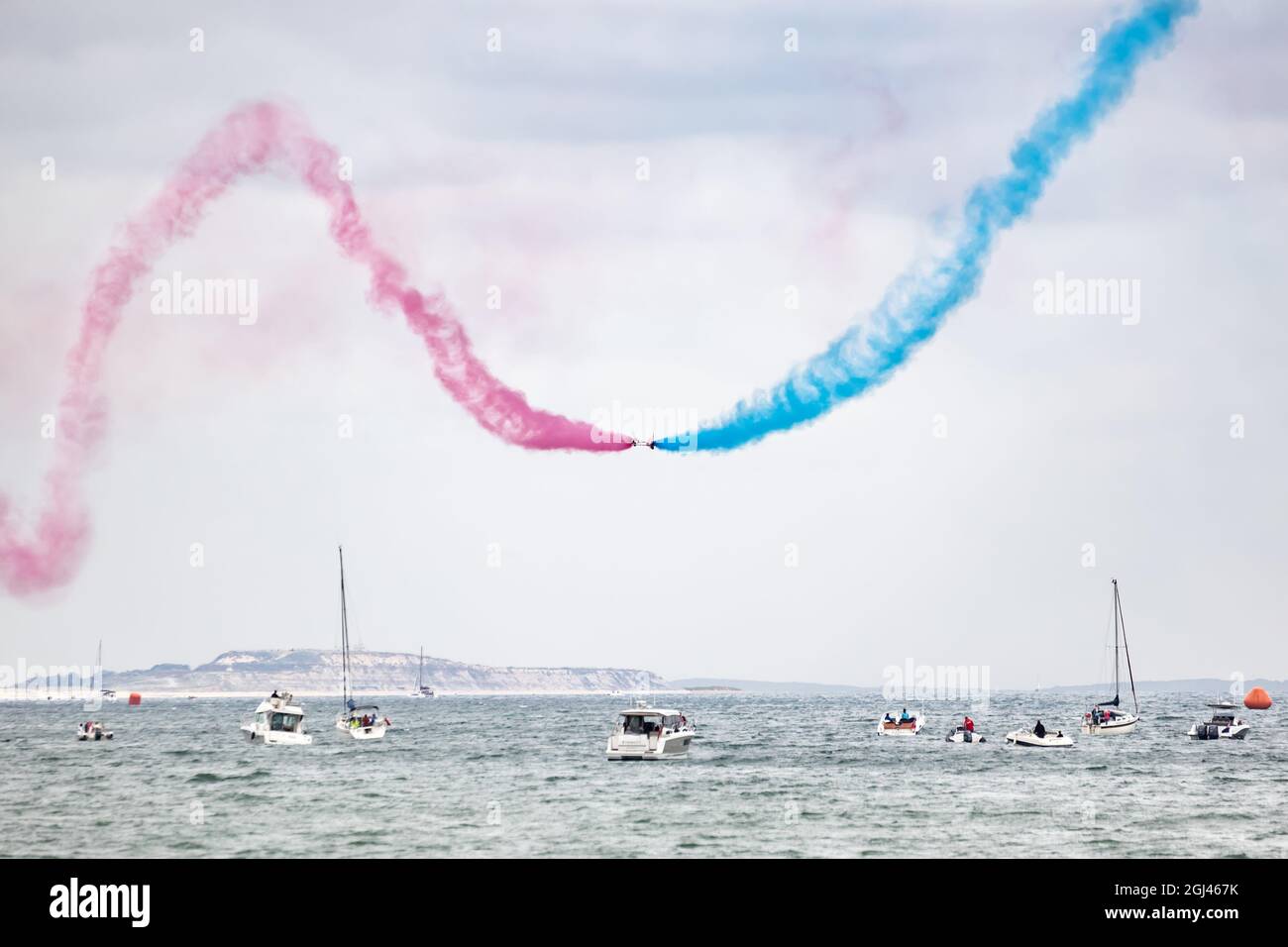 Royal Air Force Aerobatic Team, Red Arrows, display, Bournemouth Air ...