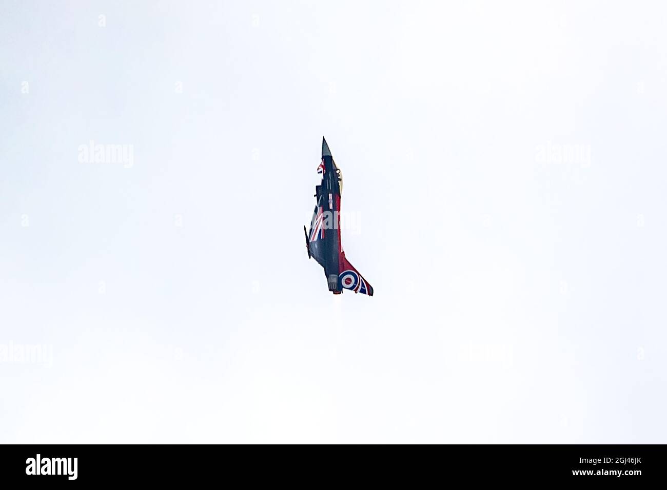 RAF Typhoon fighter aircraft display, Bournemouth Air Show 2021, UK ...