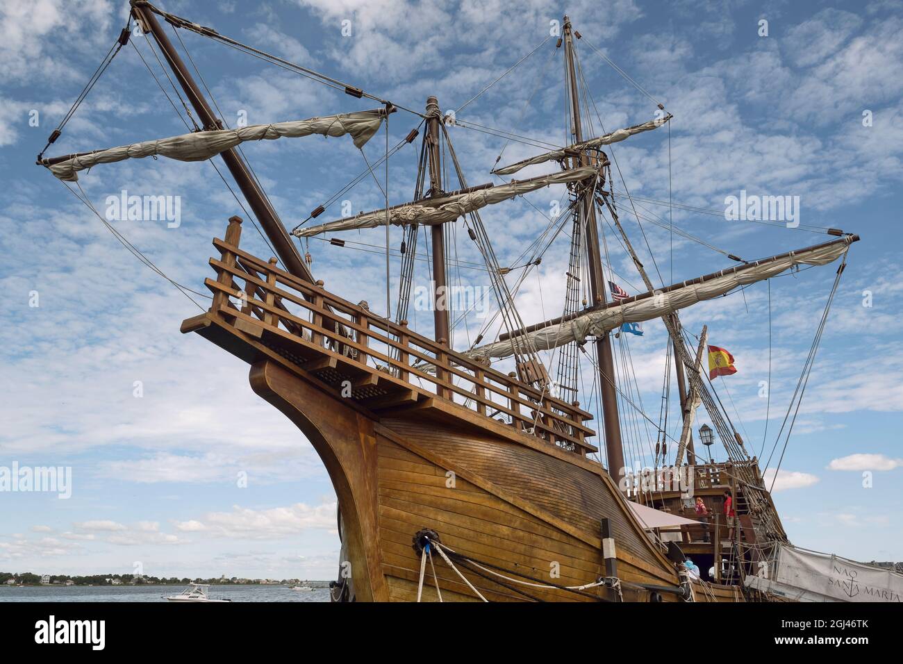 Nao Santa Maria is a 15th Century replica of Christopher Columbus' ship ...