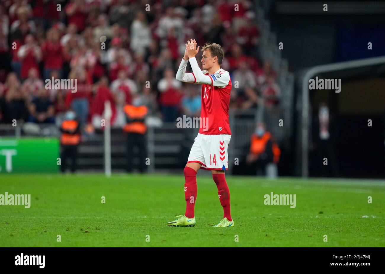 September 8, 2021: Mikkel Damsgaard of Denmark during Denmark against ...