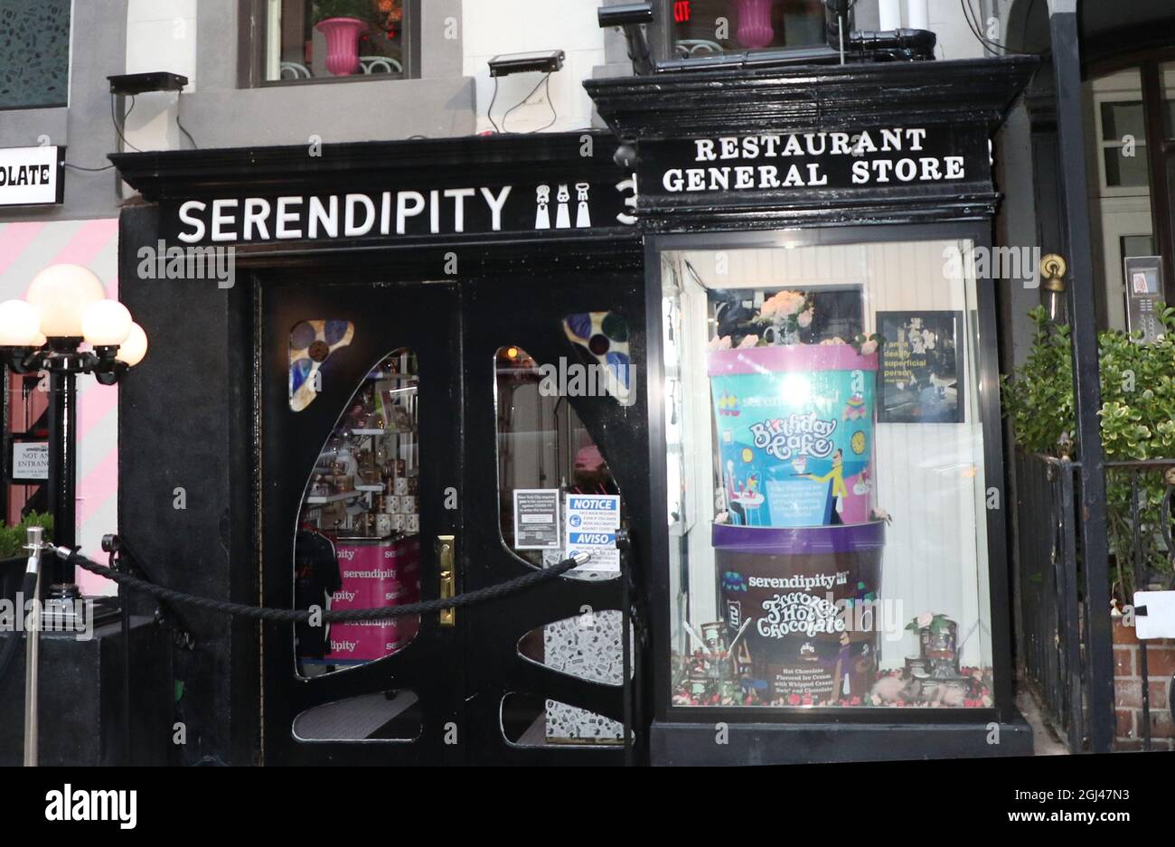 New York, NY, USA. 8th Sep, 2021. Exterior view of Serendipity III in ...