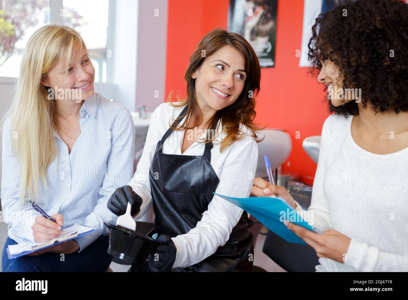 interviewers asking questions to a worker Stock Photo - Alamy