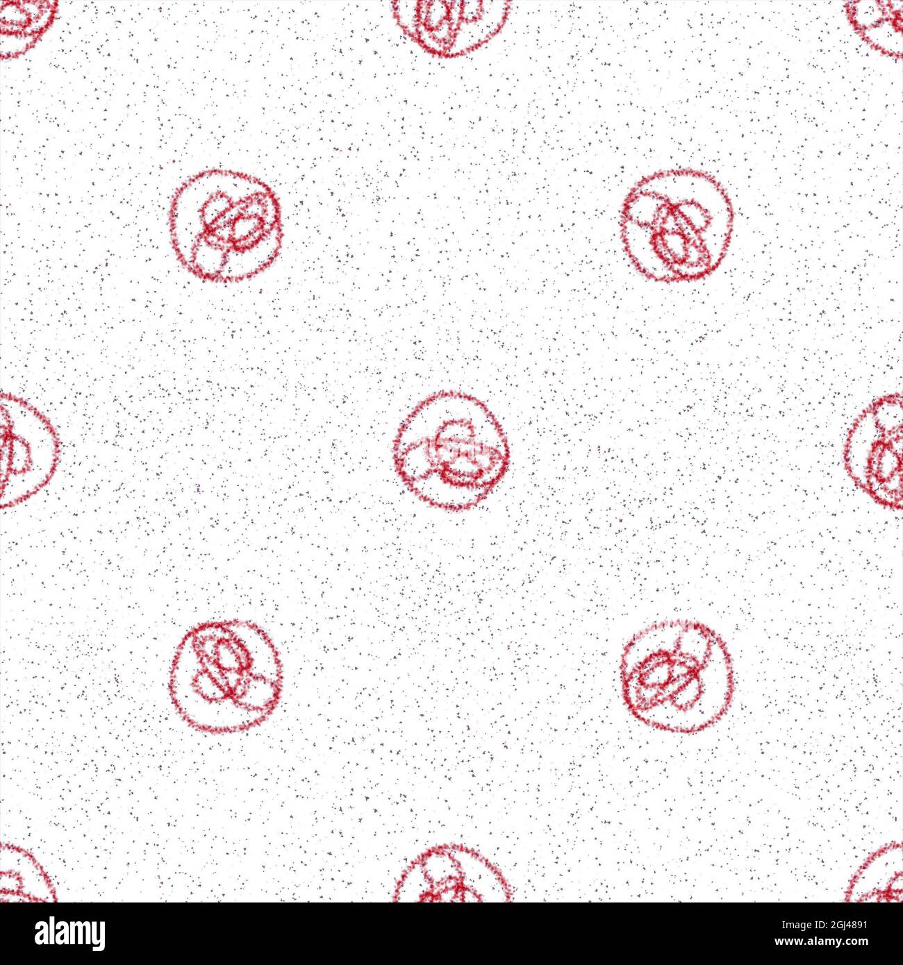 Hand Drawn Snowflakes Christmas Seamless Pattern. Subtle Flying Snow ...