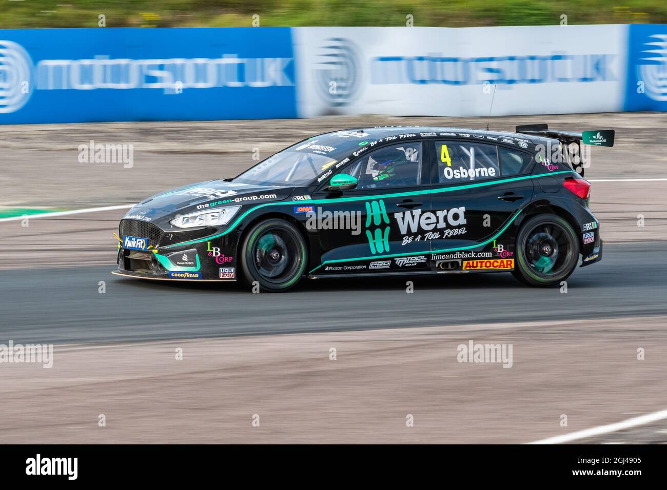 Sam Osborne in a Ford Focus ST at the BTCC event at Thruxton in August ...