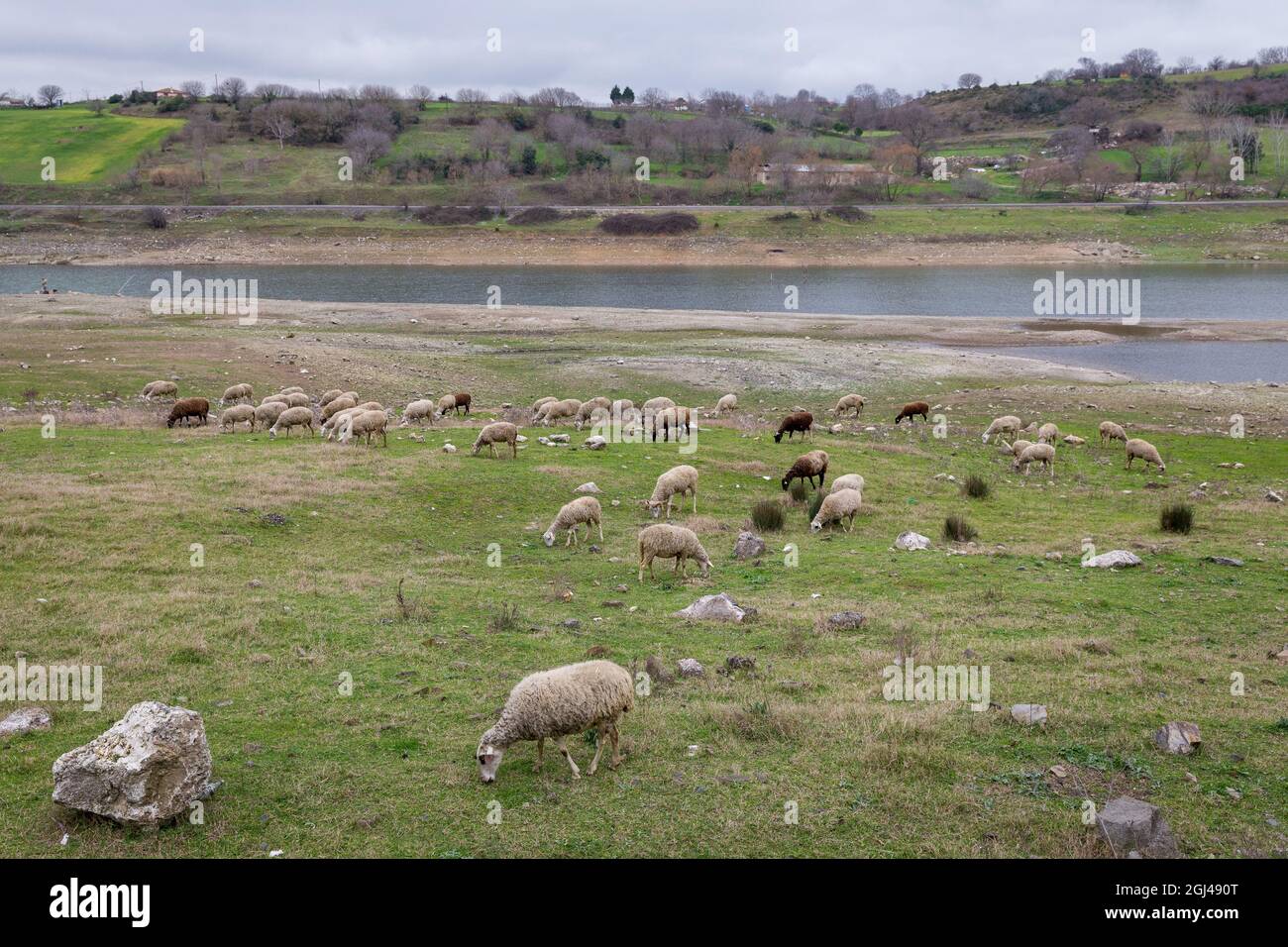 Located in the middle of the Istanbul Canal project, the Sazlibosna Dam ...