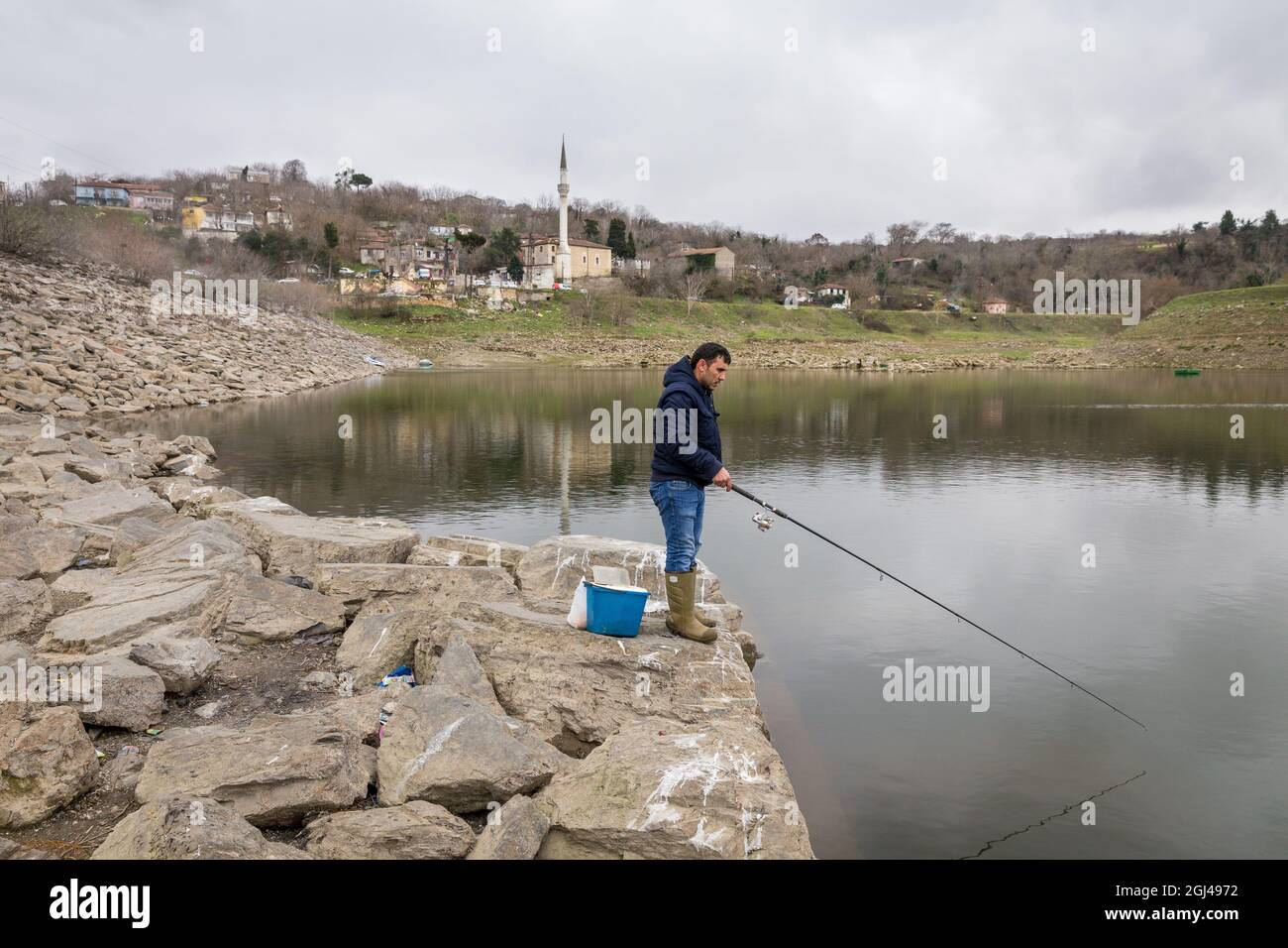 Located in the middle of the Istanbul Canal project, the Sazlibosna Dam ...