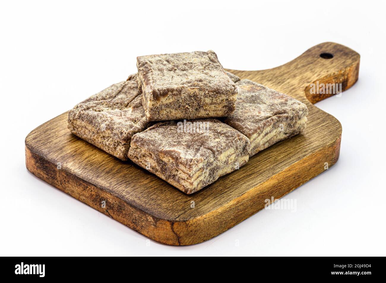 Brazilian sweet called "Italian straw", made with chocolate, dulce de ...