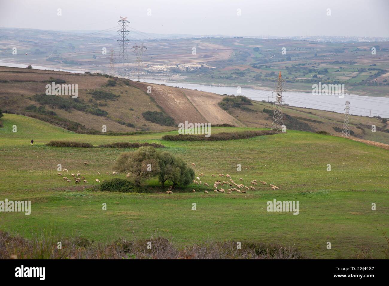 Located in the middle of the Istanbul Canal project, the Sazlibosna Dam ...