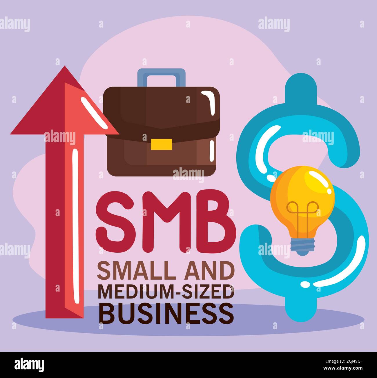 smb increase arrow and icons Stock Vector Image & Art - Alamy