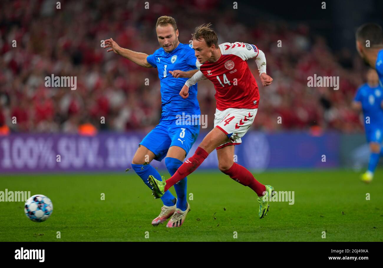 September 8, 2021: Mikkel Damsgaard of Denmark during Denmark against ...