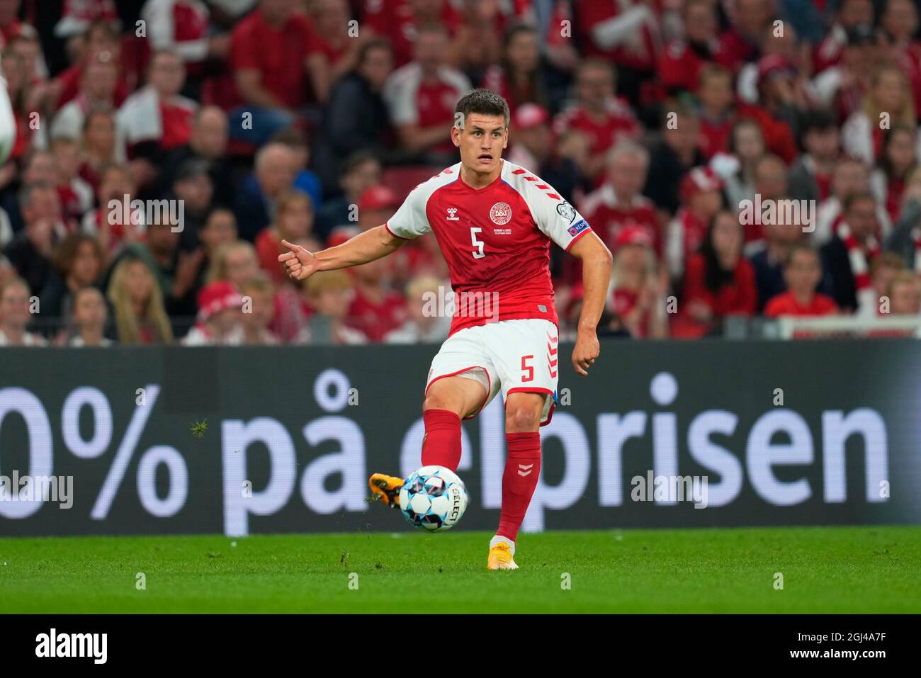 September 8, 2021: Joakim Mæhle of Denmark during Denmark against ...