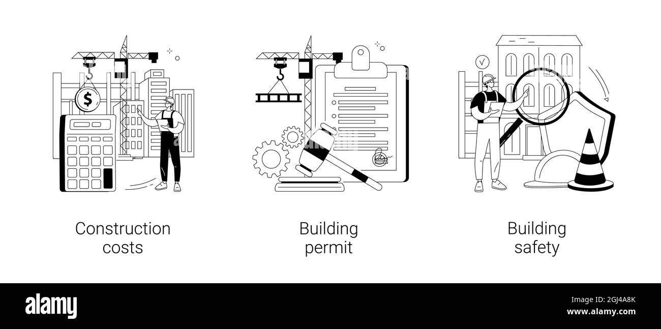 Construction business abstract concept vector illustrations Stock ...